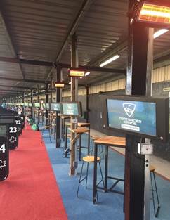 Infrared heaters are an effective heating solution for golf driving ...