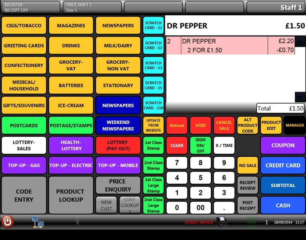 Samtouch POS software offers a high level of features for the ...